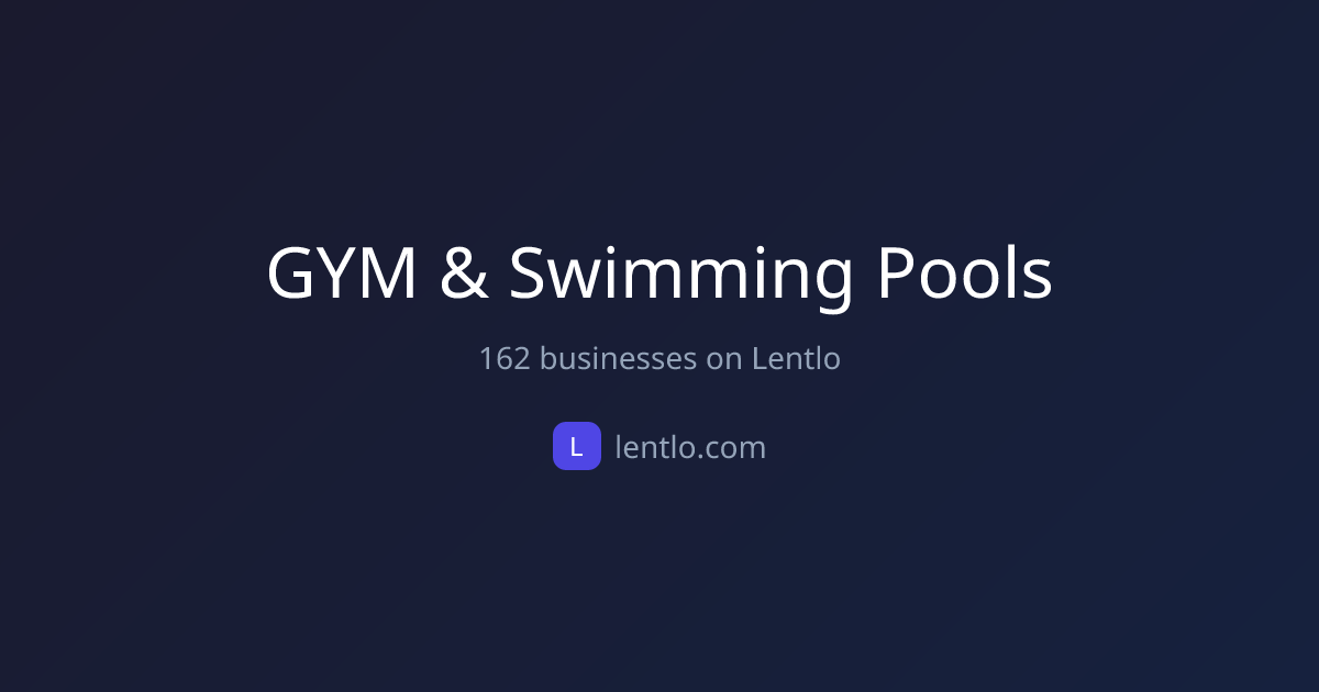 GYM & Swimming Pools - Businesses in India | Lentlo