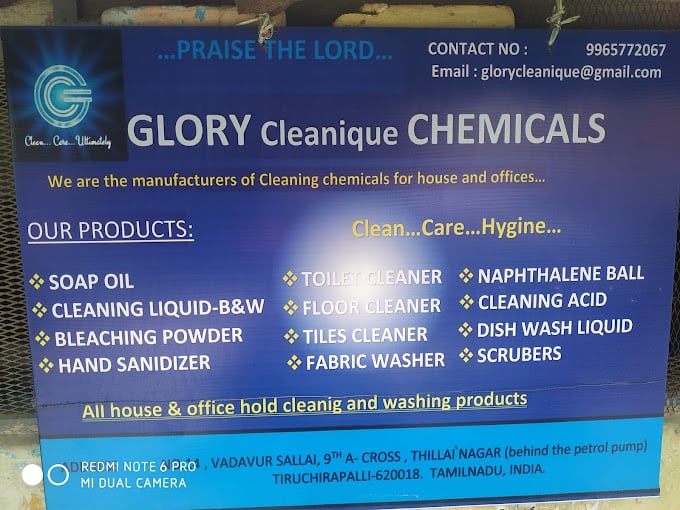 Glory cleanique chemicals - Reviews, Phone, Address, Images
