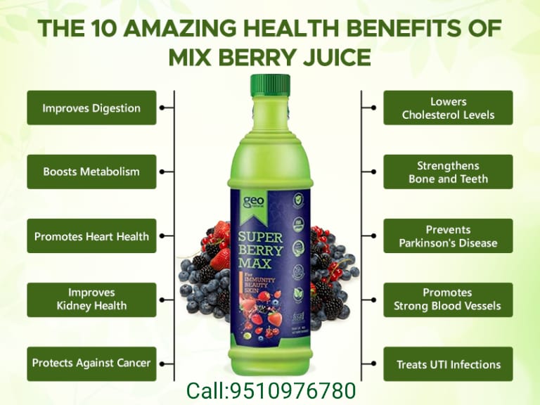 GEO Natural Super Berry Max Juice Concentrate For Immunity Booster ...